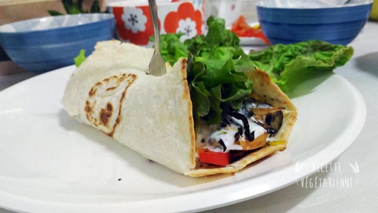 Wraps végétariens facile avec recette de la tortilla - Recette Végétarienne