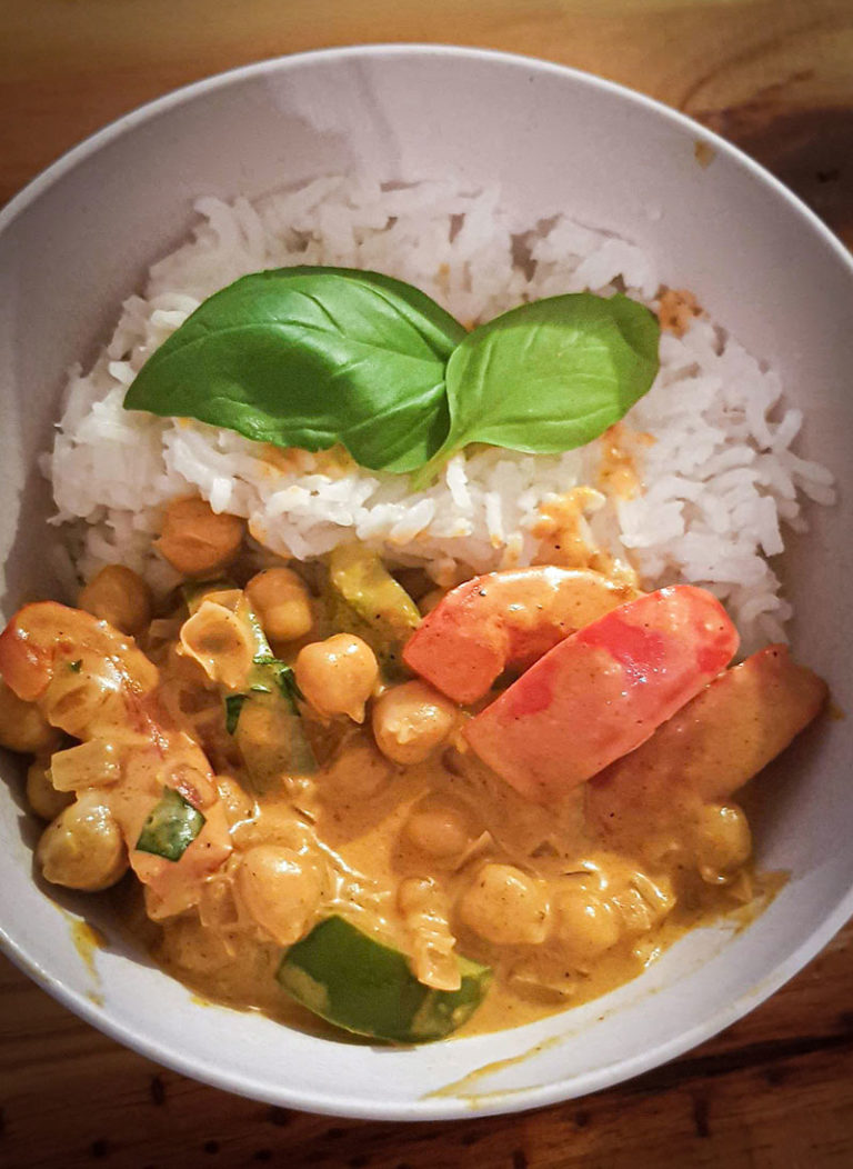 Curry de pois chiche - Recette Végétarienne